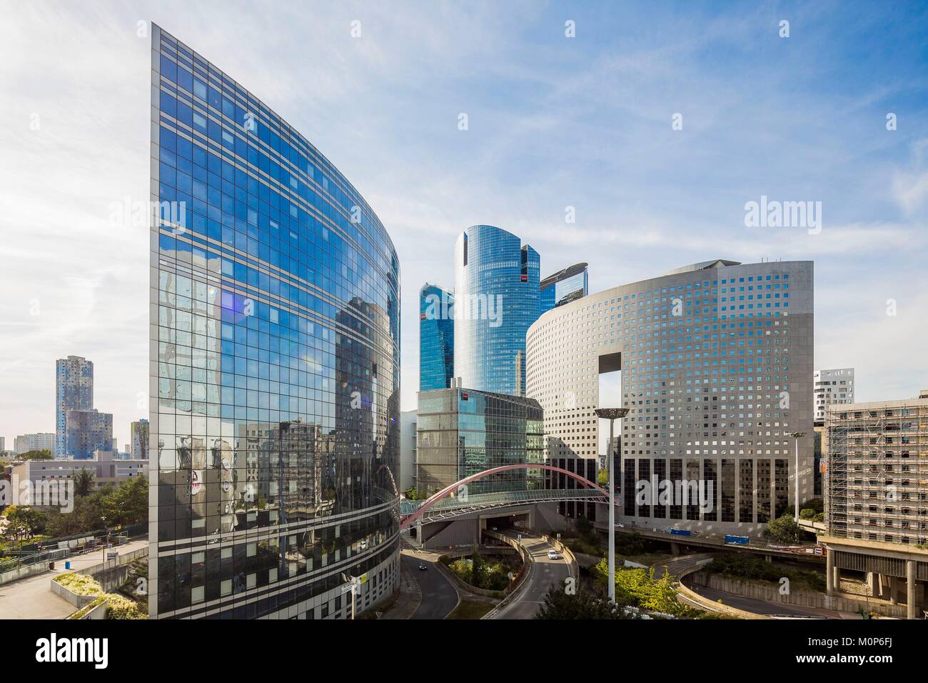 France,Hauts de Seine,La Defense,Japan Bridge by the Japanese architect ...