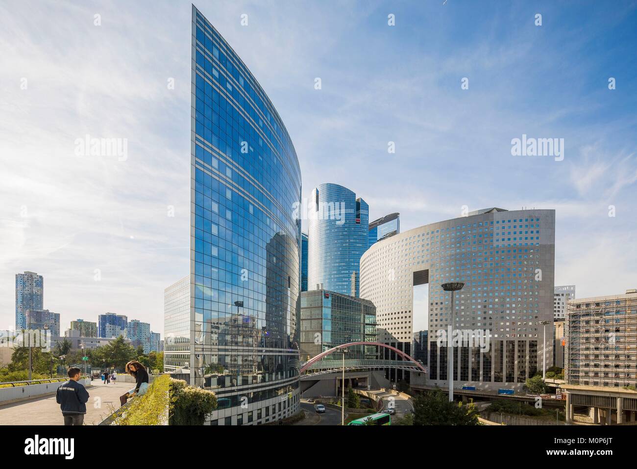 France,Hauts de Seine,La Defense,Japan Bridge by the Japanese architect ...