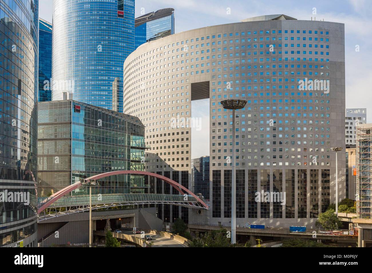 France,Hauts de Seine,La Defense,Japan Bridge by the Japanese architect ...