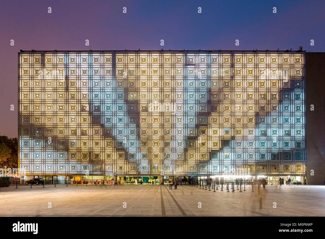 France,Paris,Institut du Monde Arabe (IMA),designed by the architects ...