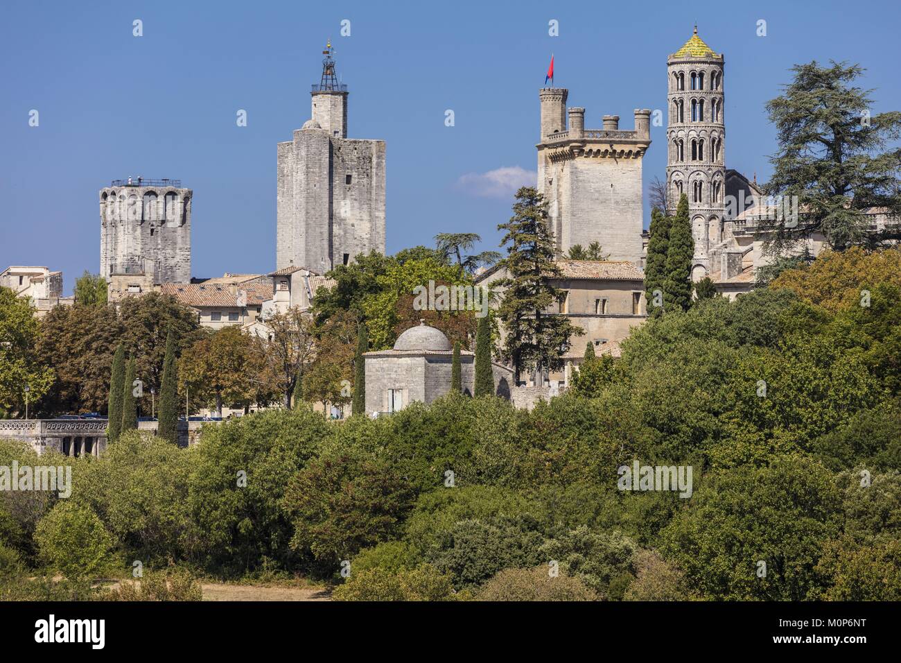 France,Gard,Pays d'Uzege,Uzes,the Ducal castle known as the Duche and ...