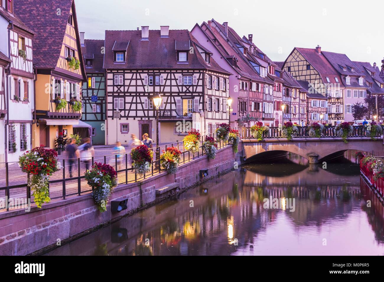 France,Haut Rhin,Alsace Wine Route,Colmar,Krutenau district in La ...
