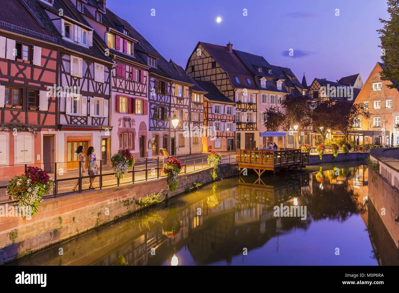 France,Haut Rhin,Alsace Wine Route,Colmar,Krutenau district in La ...