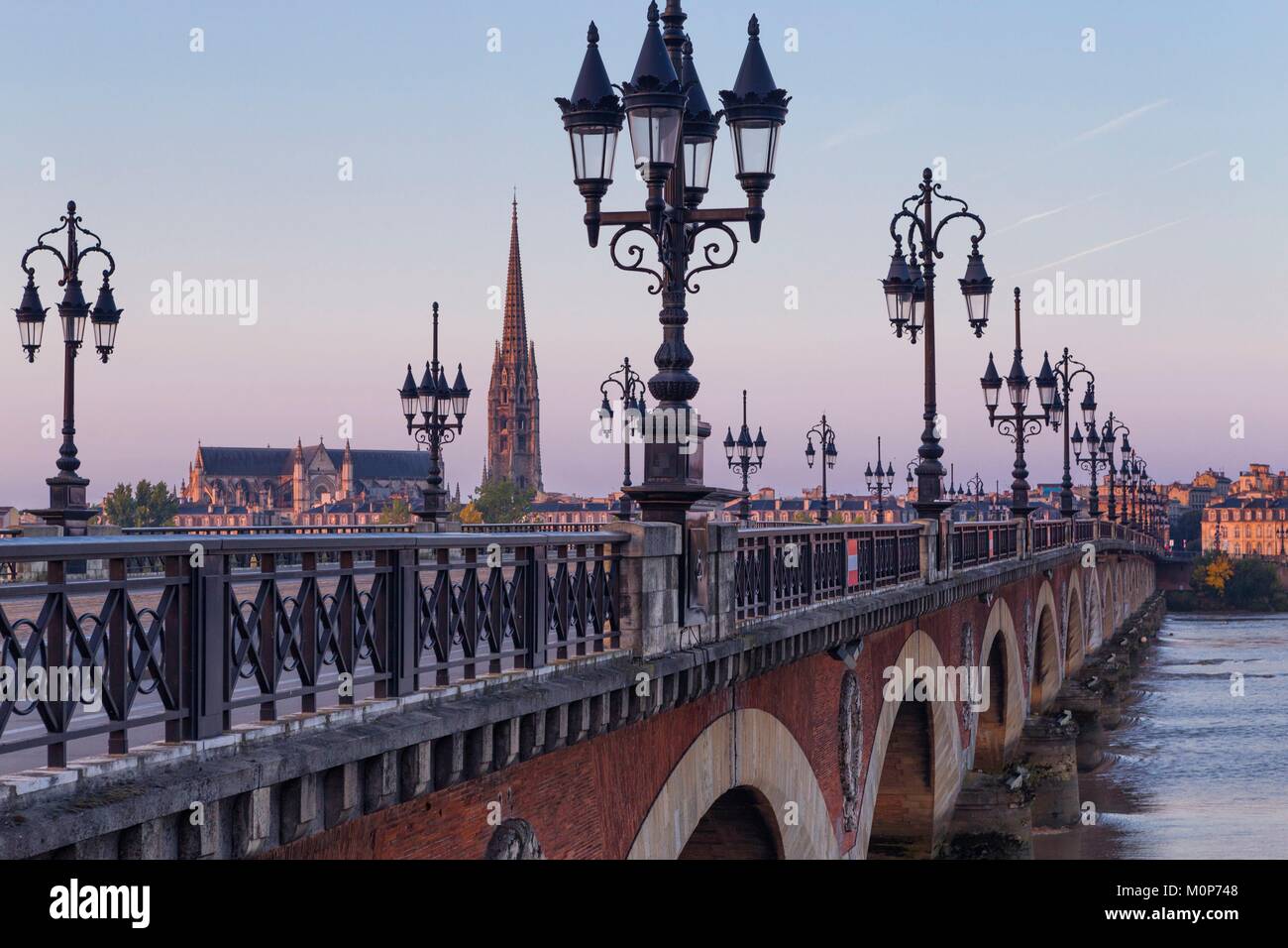 France,Gironde,Bordeaux,area listed as World Heritage by UNESCO,Pont de ...
