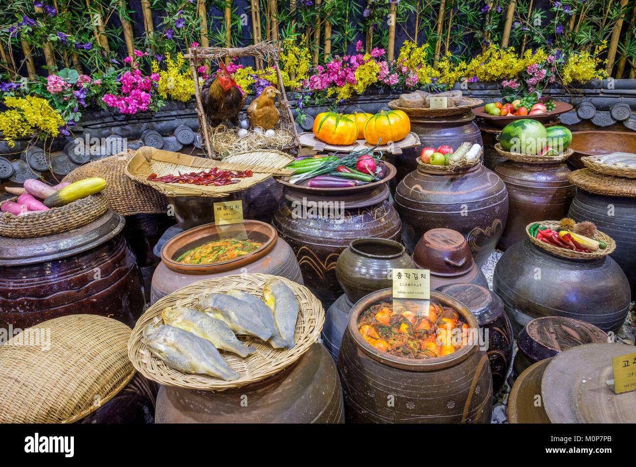 South Korea,Seoul,Songpa-gu district,Lotte World Mall,kimchi is a ...