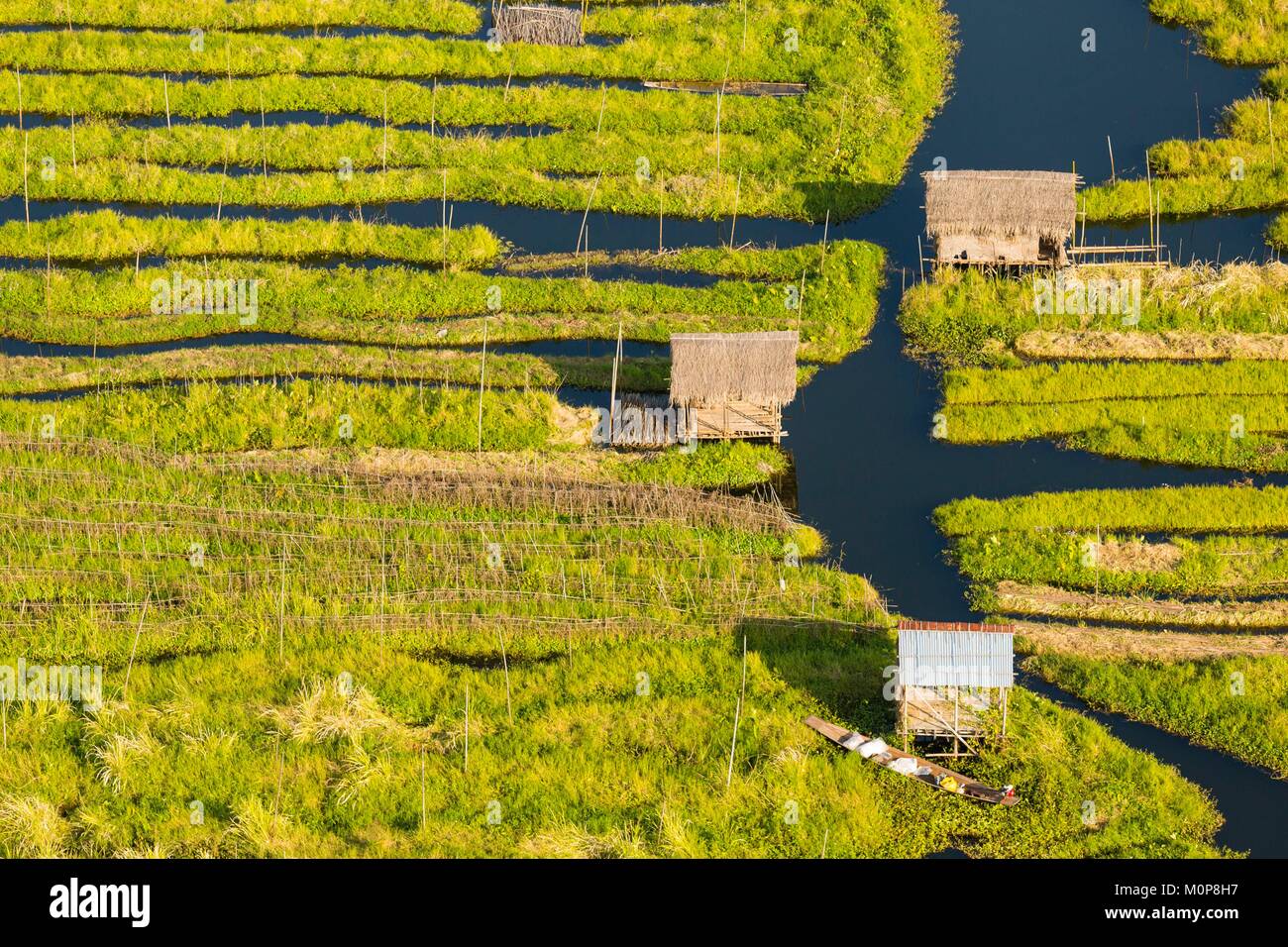 Myanmar,Shan State,Taunggyi District,Nyaung Shwe City,lacustrine ...
