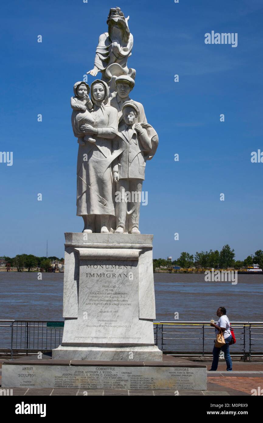 United States,Louisiana,New Orleans,the French Quarter,monument to the ...