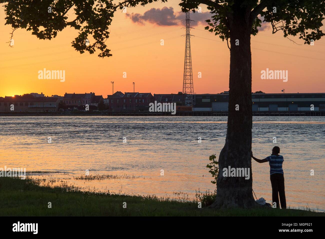 United States,Louisiana,New Orleans,the Algiers Point district Stock ...