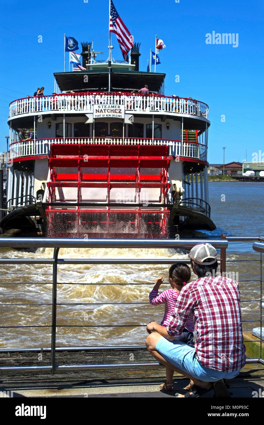 United States,Louisiana,New Orleans,the steamboat Natchez on the ...