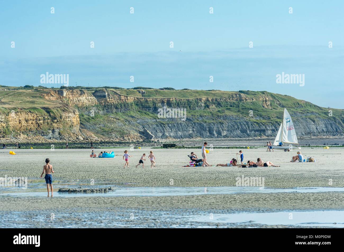 France,Pas-de-Calais,Wimereux,seaside resort on the Opale Coast Stock ...