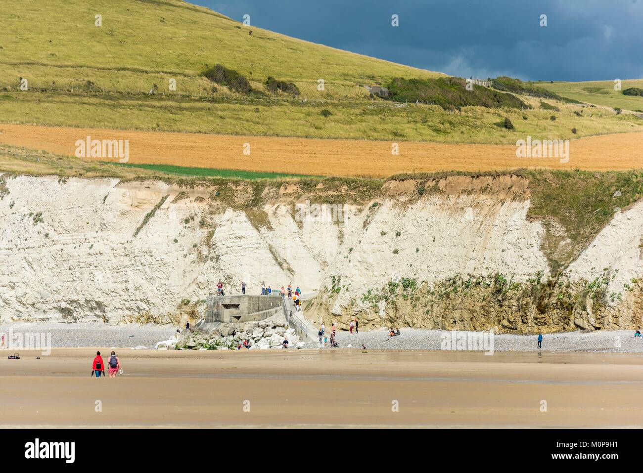 France,Pas-de-Calais,Opale Coast,Escalles,Cap Blanc Nez is part of ...