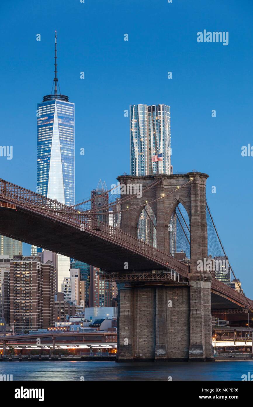 United States,New York,New York City,Brooklyn-Dumbo,Brooklyn Bridge and ...