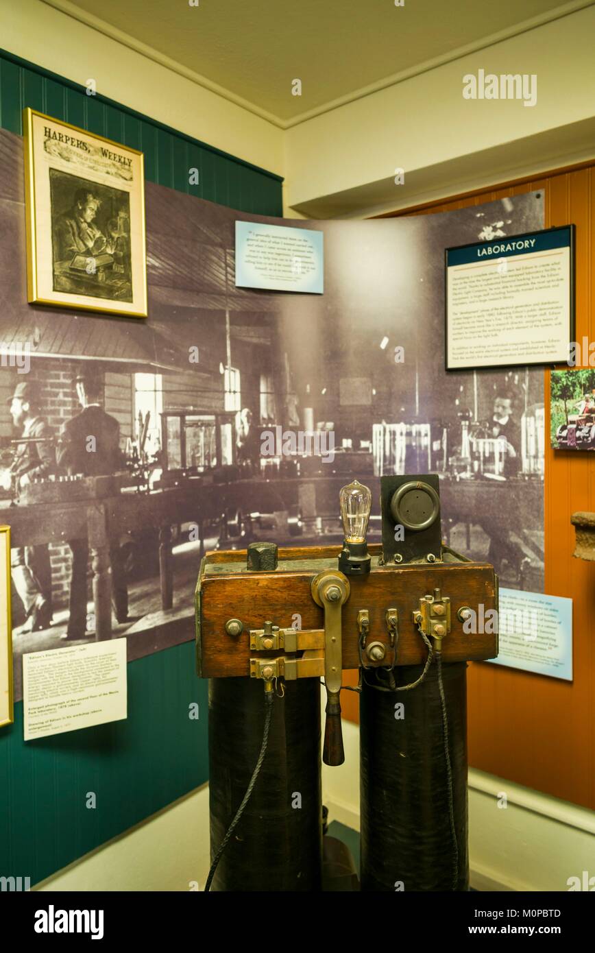 United States,New Jersey,Menlo Park,Thomas Alva Edison Museum,built on ...