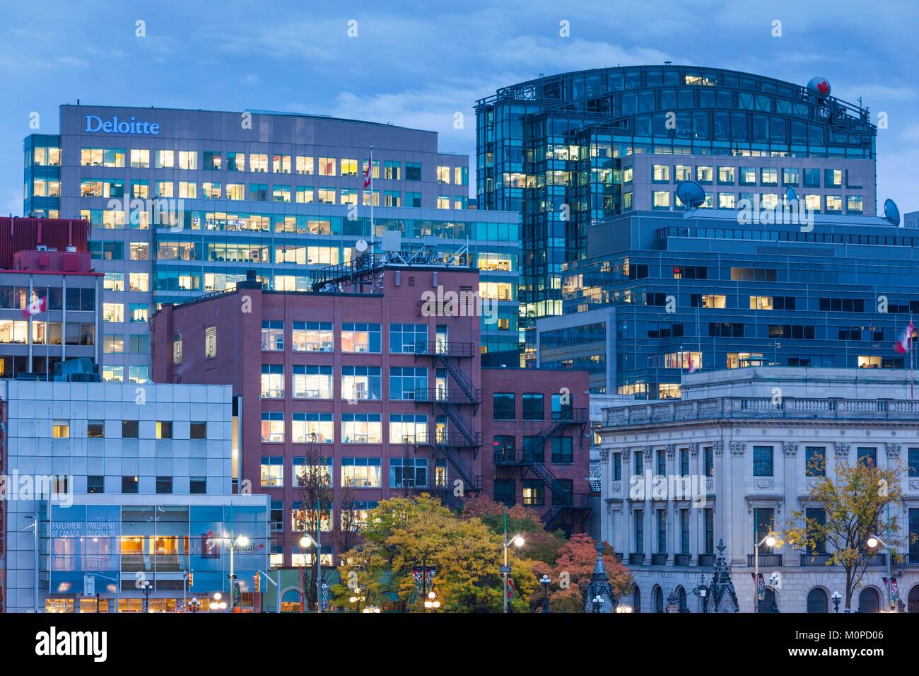 Canada,Ontario,Ottowa,capital of Canada,city view,evening Stock Photo ...