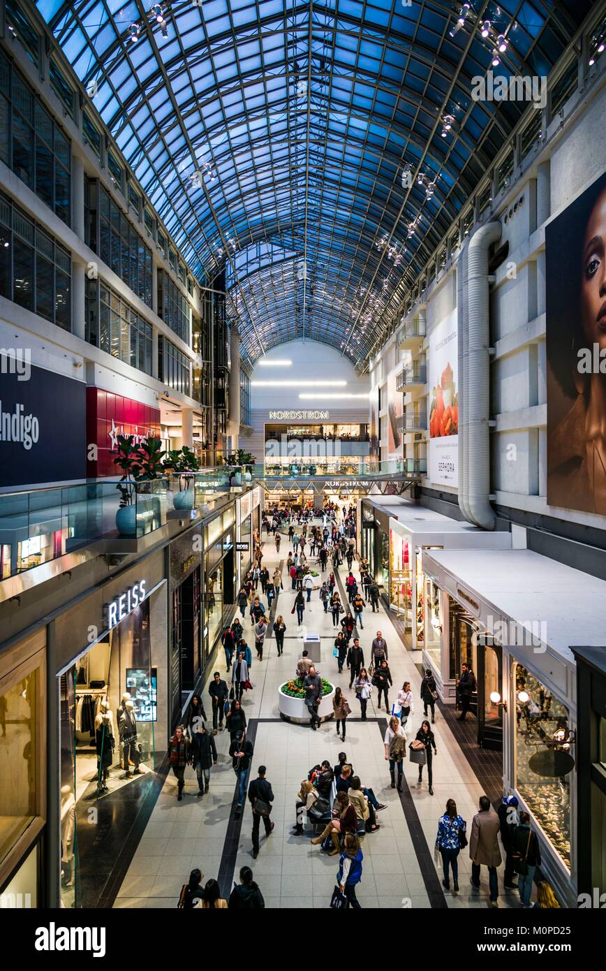 Toronto eaton centre shopping mall hi-res stock photography and images ...