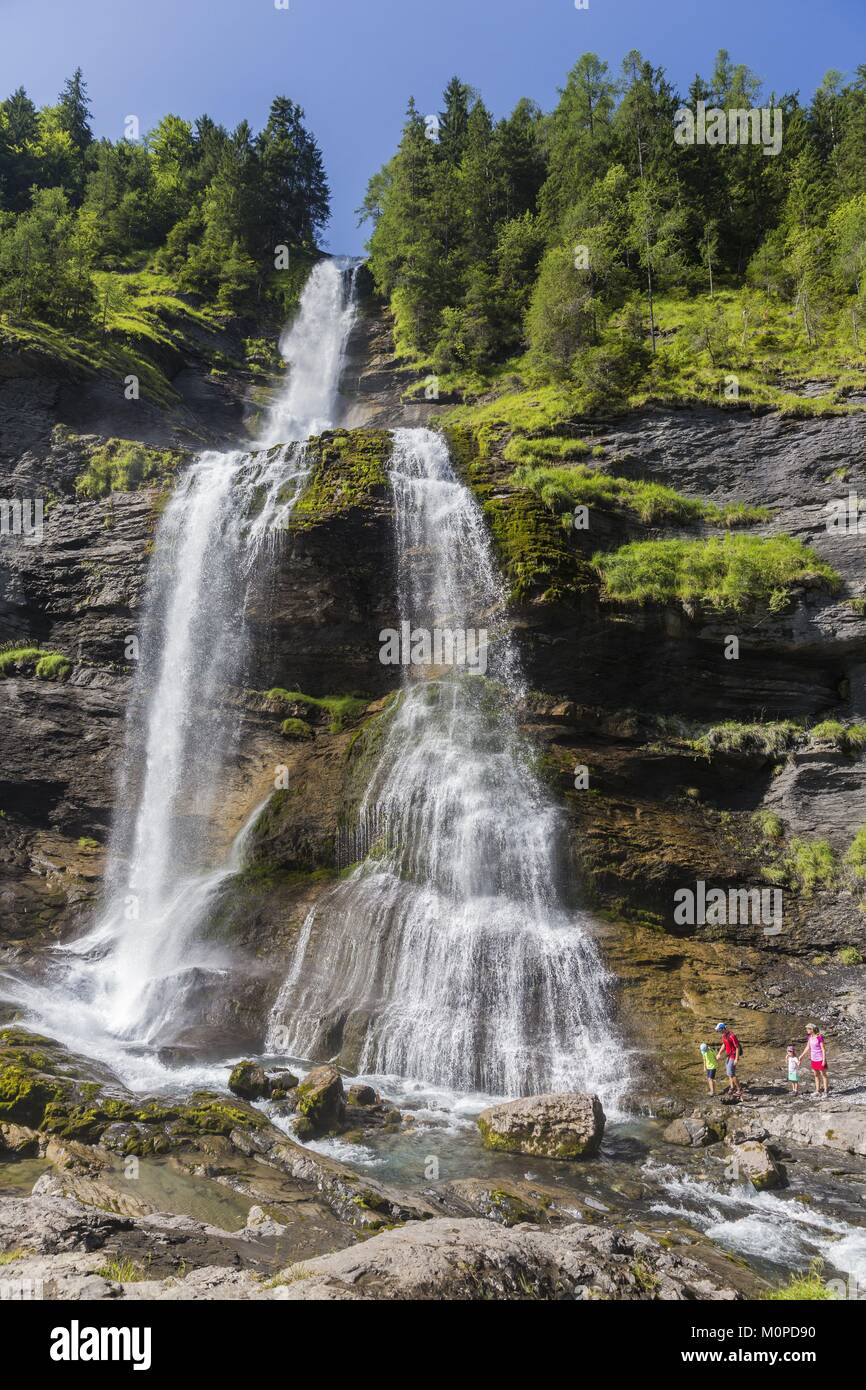 Cascade de man waterfall man hi-res stock photography and images - Alamy