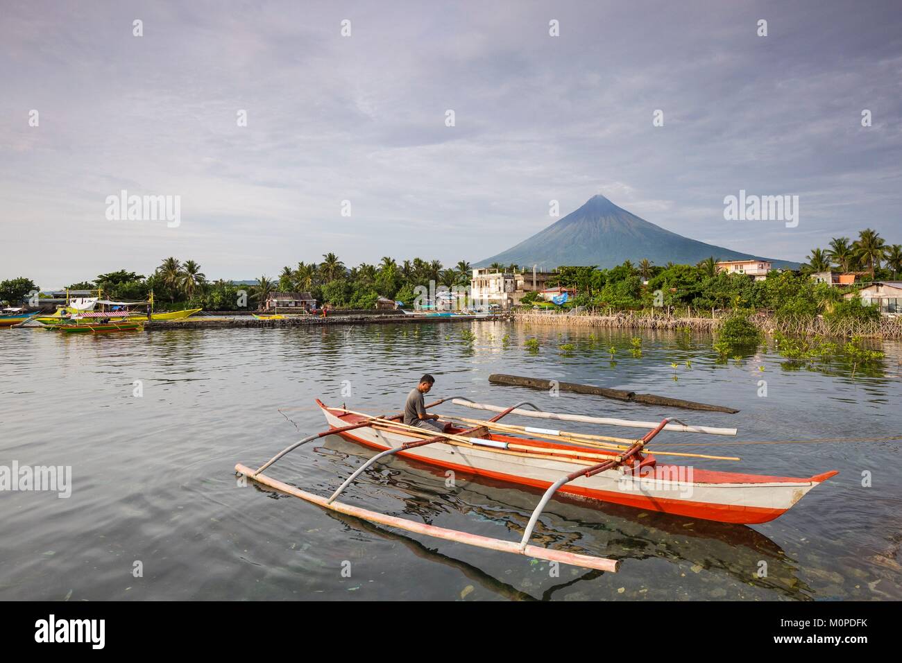 Philippines,Luzon,Mayon Volcano Natural Park,view on Mayon Volcano from ...