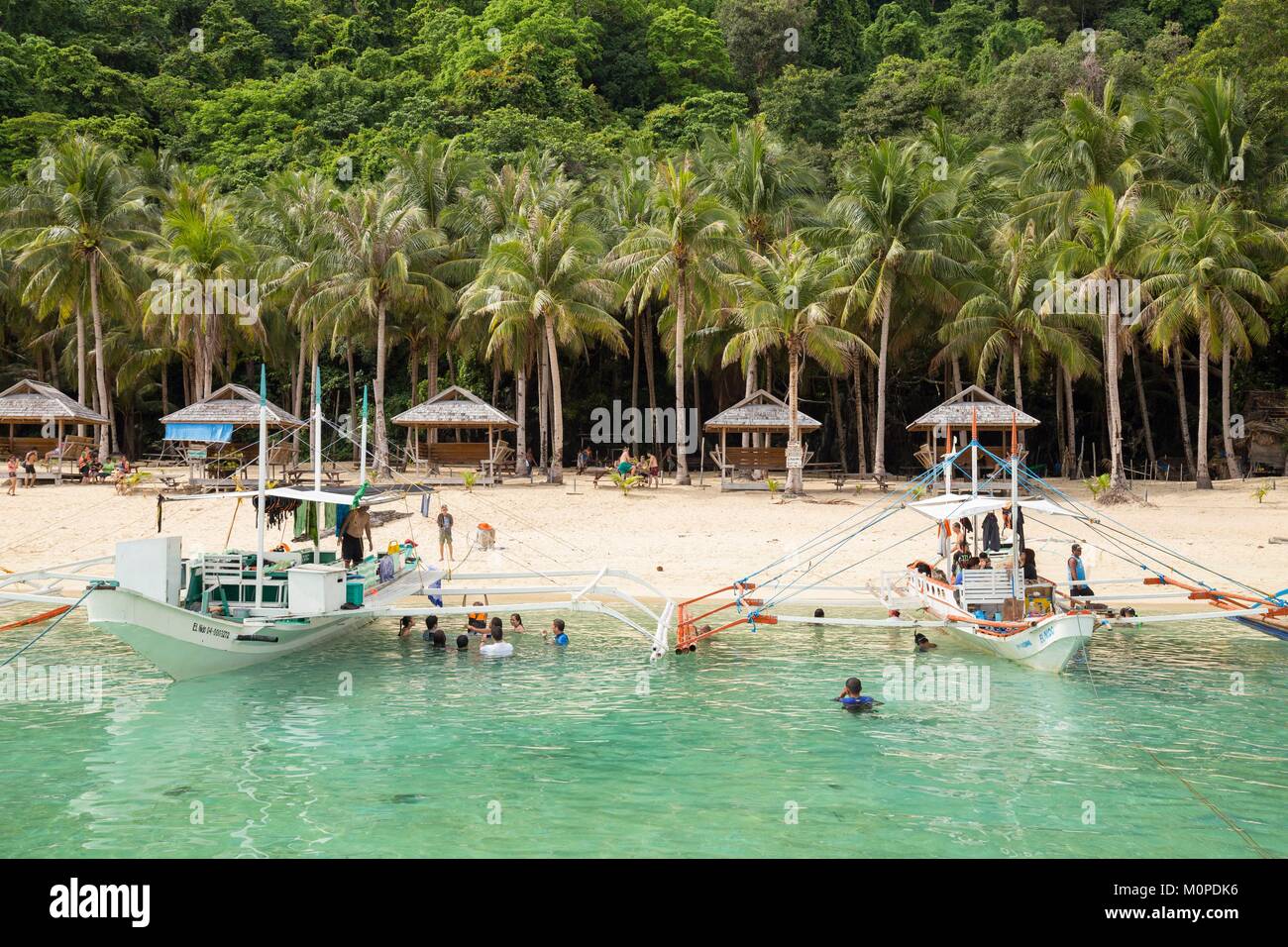 Philippines,Palawan,Seven Commandos beach Stock Photo - Alamy