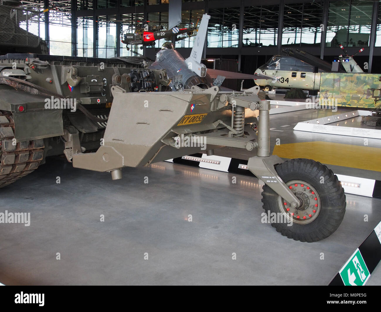 The Centurion tank, equipped with a fuel trailer, is shown in this ...