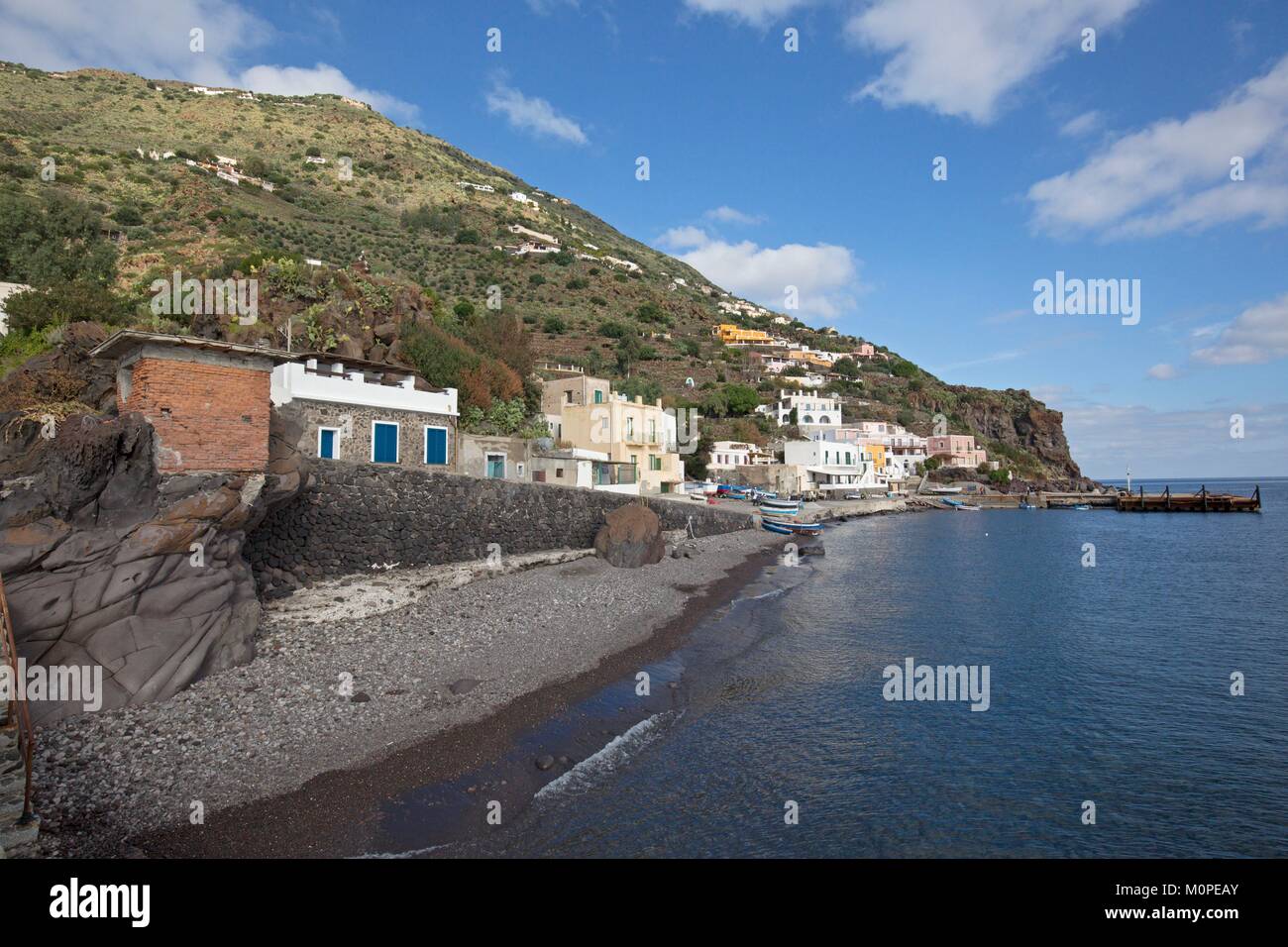 Italy,Sicily,Aeolian Islands,Alicudi Island,town Stock Photo - Alamy