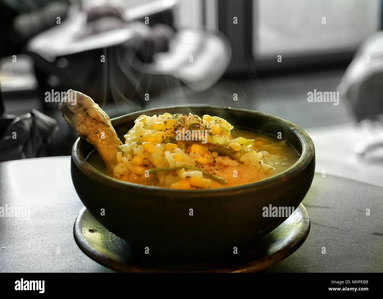 Cazuela de ave is a traditional Latin American chicken stew, often ...