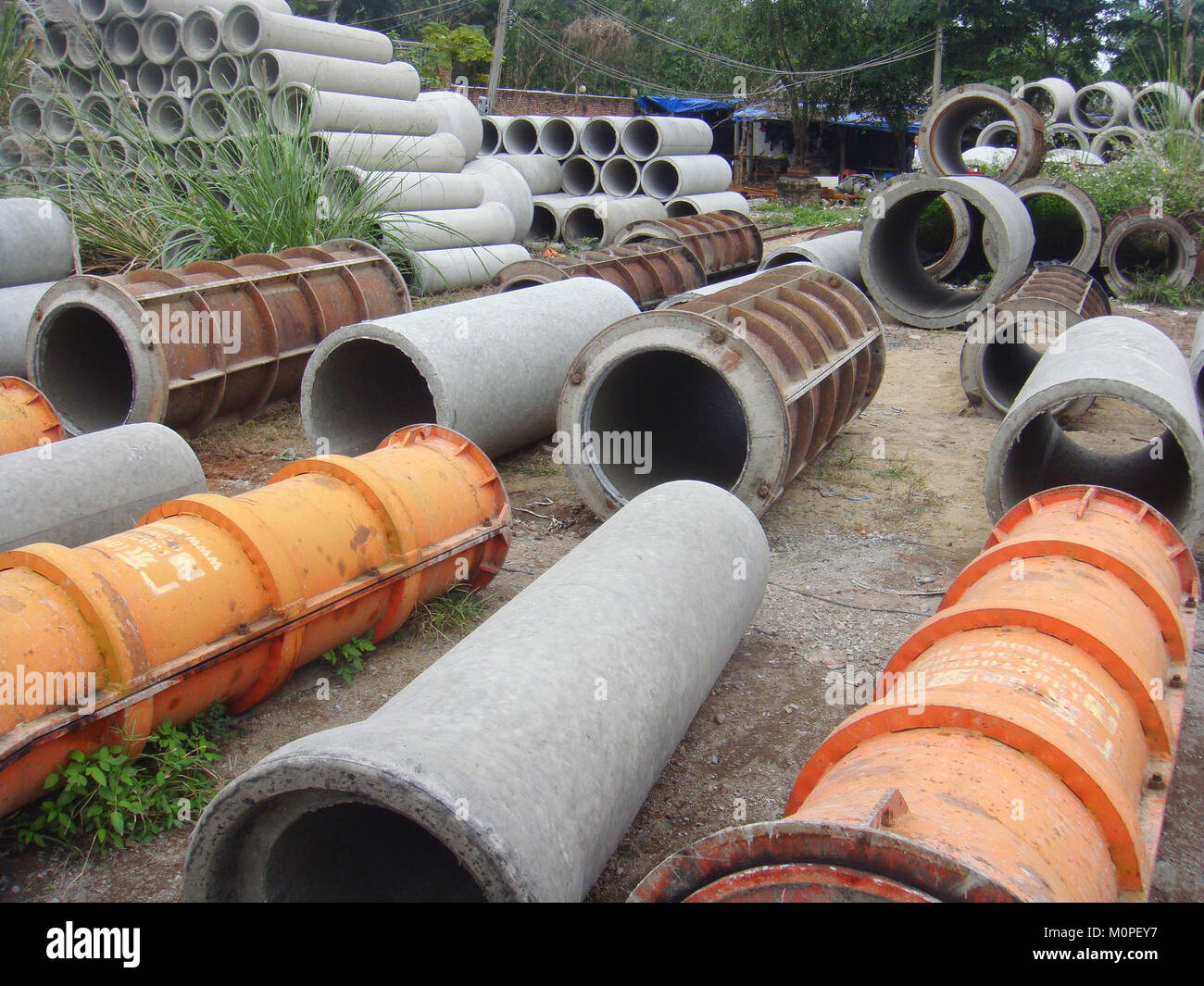 Centrifugal casting of concrete pipes is a method used to produce ...