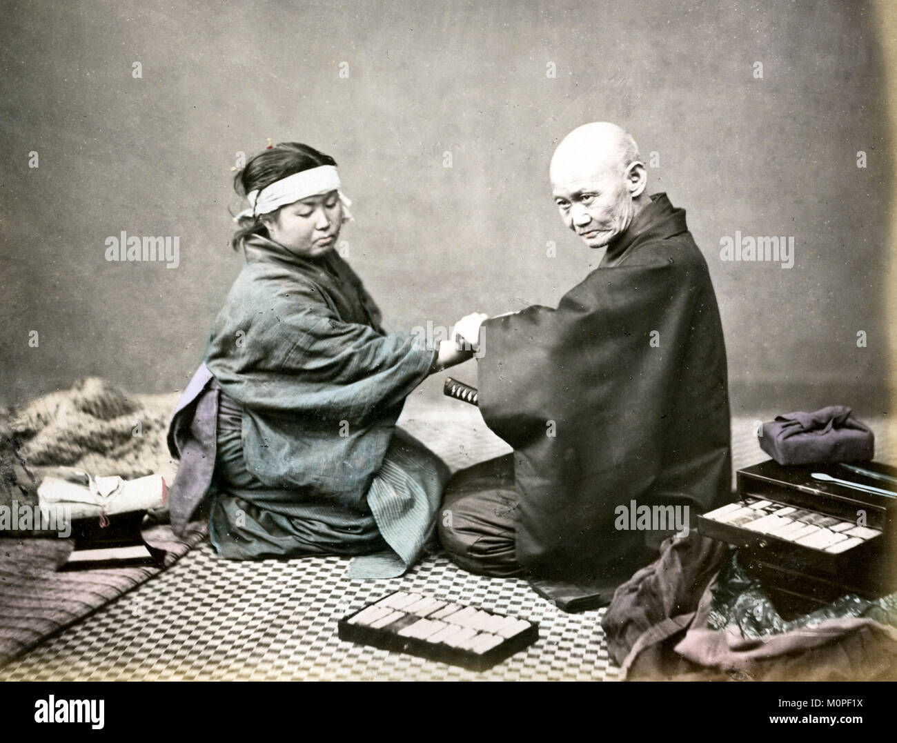 c. 1880s Japan - doctor and patient Stock Photo - Alamy