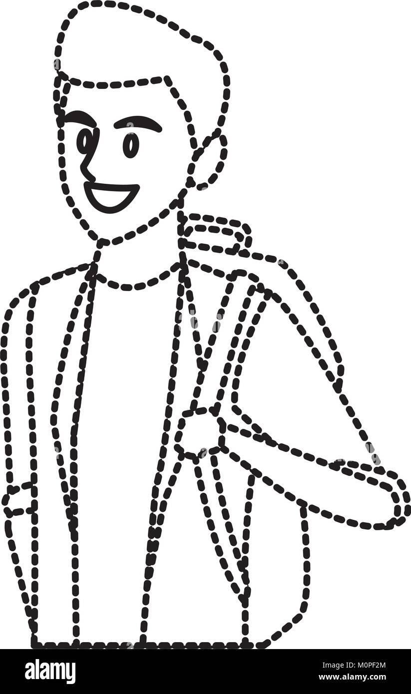 Young man student cartoon Stock Vector Image & Art - Alamy