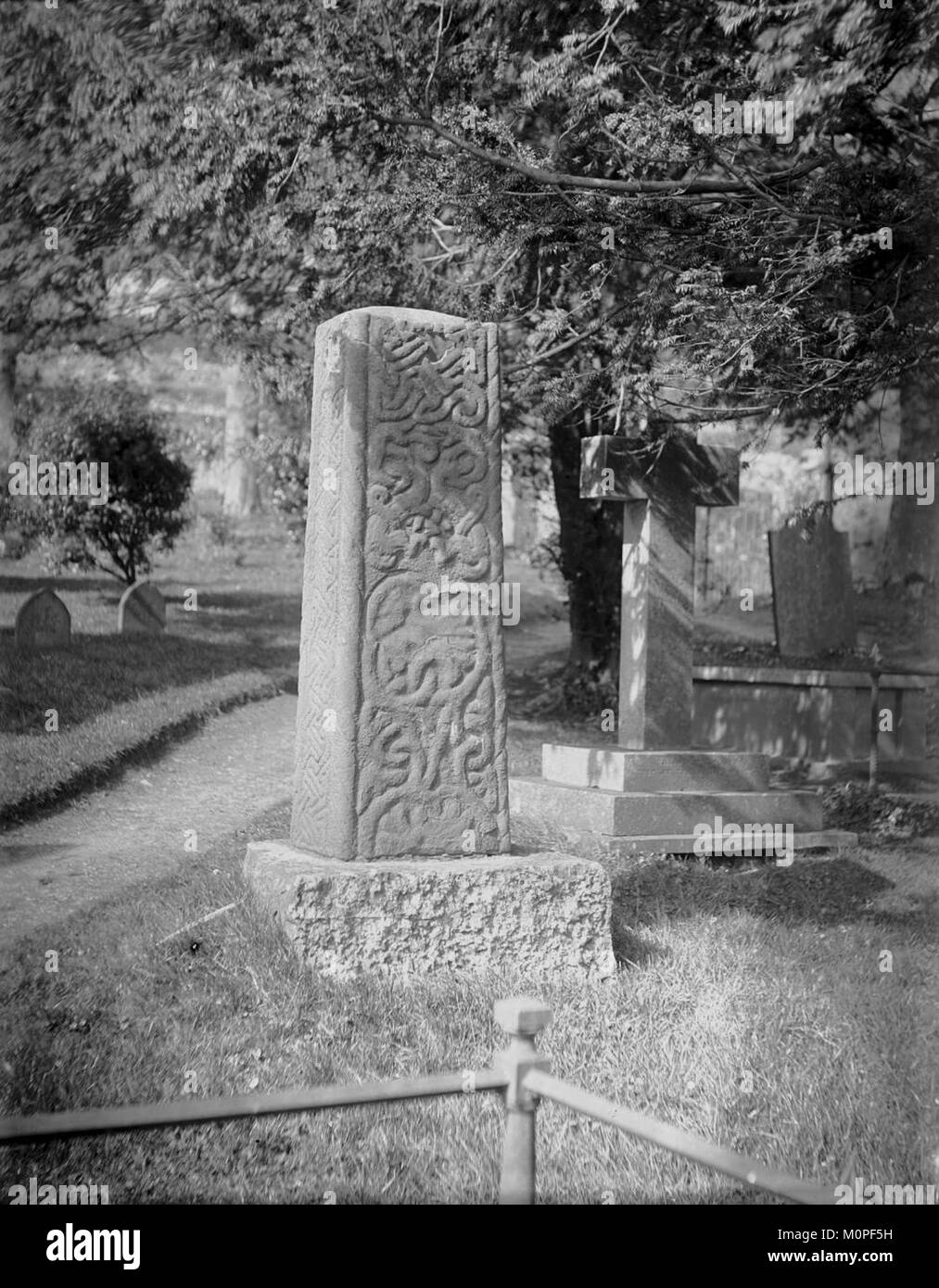 The Celtic cross at St Nicholas and St Teilo's church in Penally ...