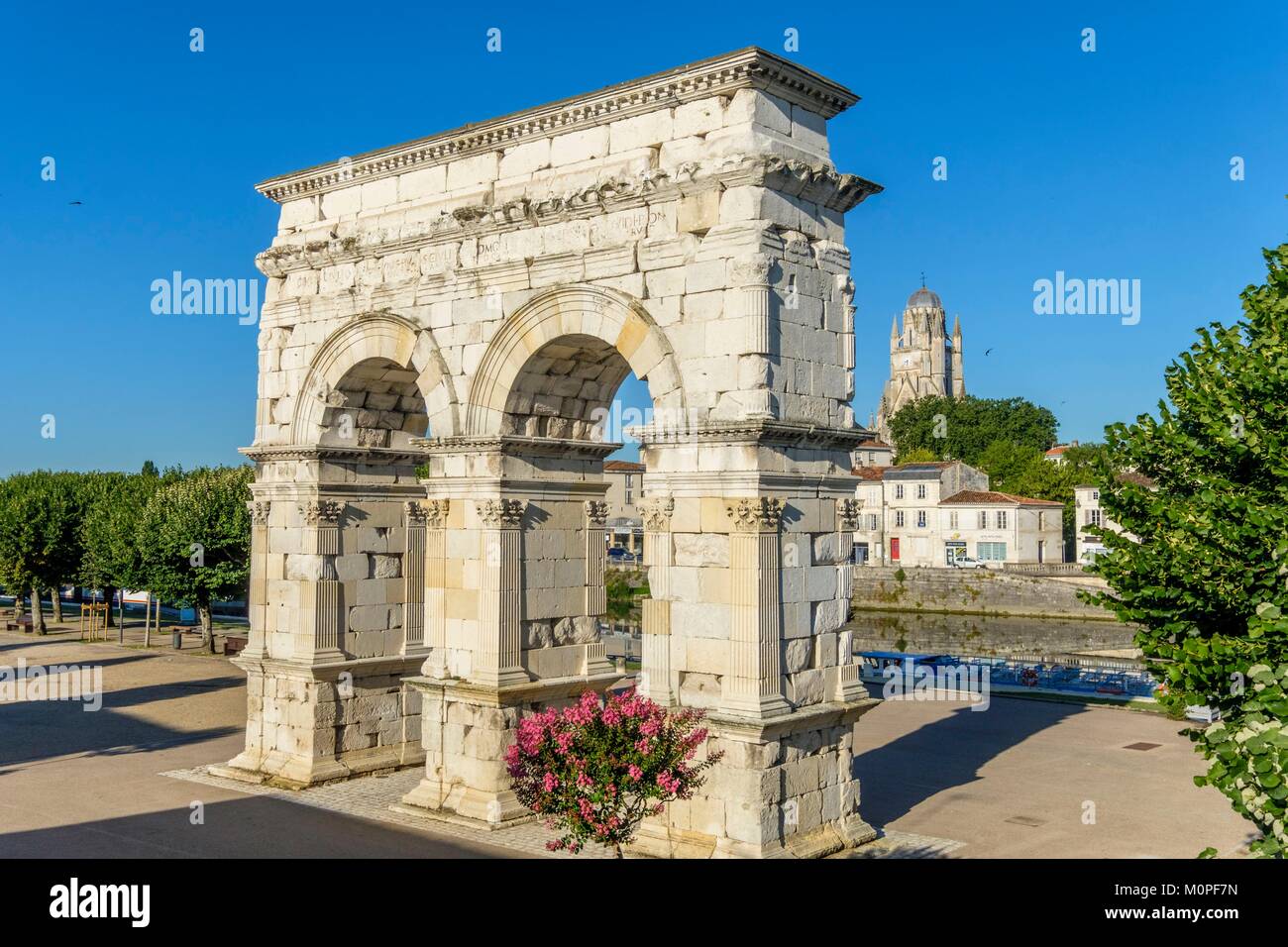 France,Charente Maritime,Saintonge,Saintes,the Arch of Germanicus built ...