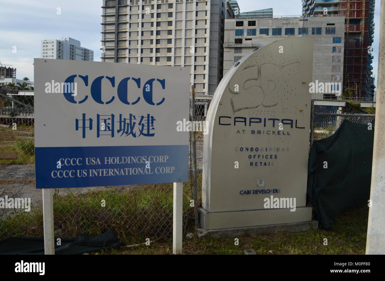 The CCCC and Capital at Brickell are prominent signs located in the ...