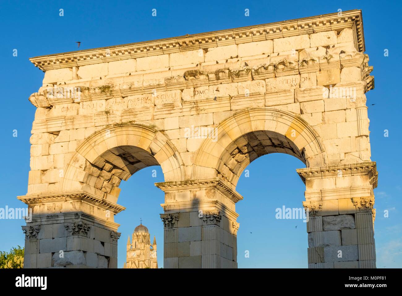 France,Charente Maritime,Saintonge,Saintes,the Arch of Germanicus built ...