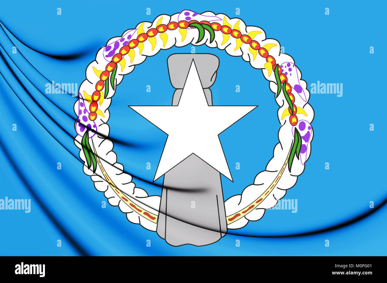 Cnmi Flag Black And White