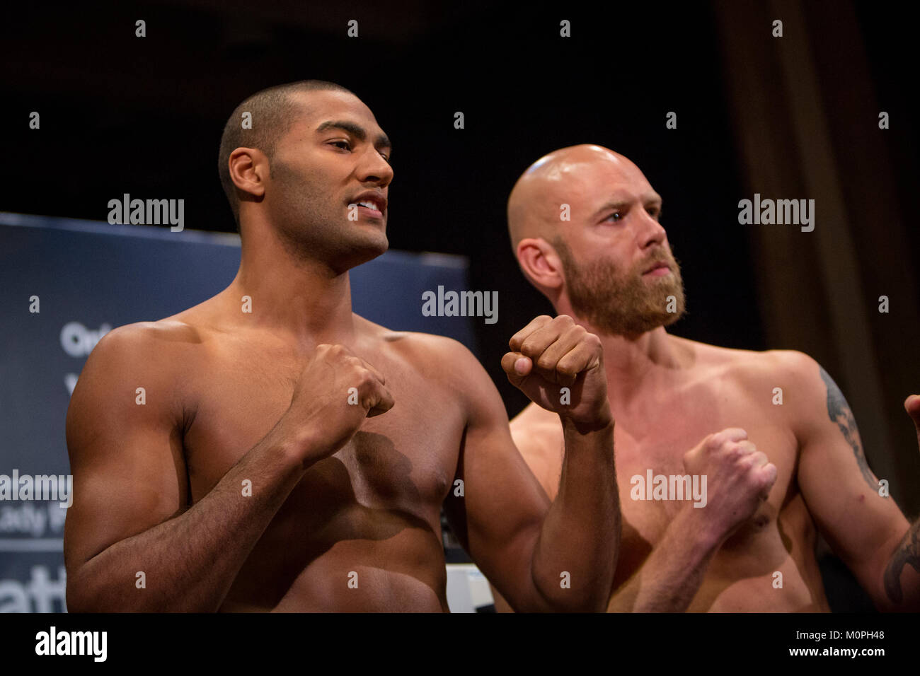 Norway, Bergen - June 08, 2017. The Swedish boxer Tobias Alexandersson ...