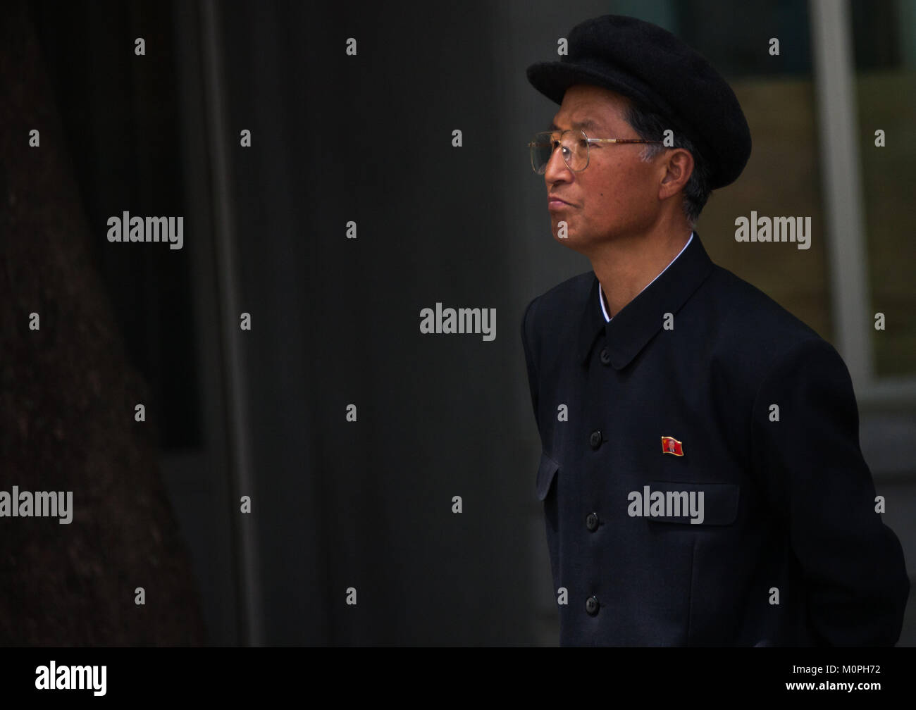 Portrait of a North Korean man in the street, Pyongan Province ...