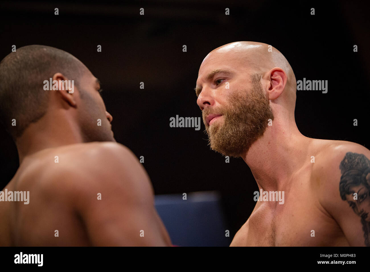 Norway, Bergen - June 08, 2017. The Swedish boxer Tobias Alexandersson ...