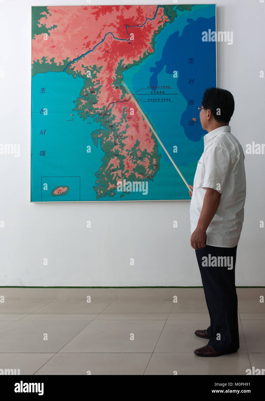 Map of korea 38th hi-res stock photography and images - Alamy