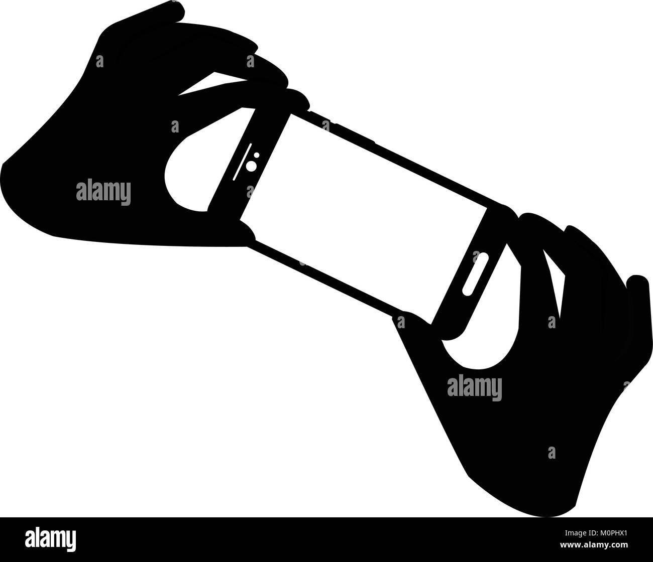 Hands phone taking mobile Stock Vector Images - Alamy