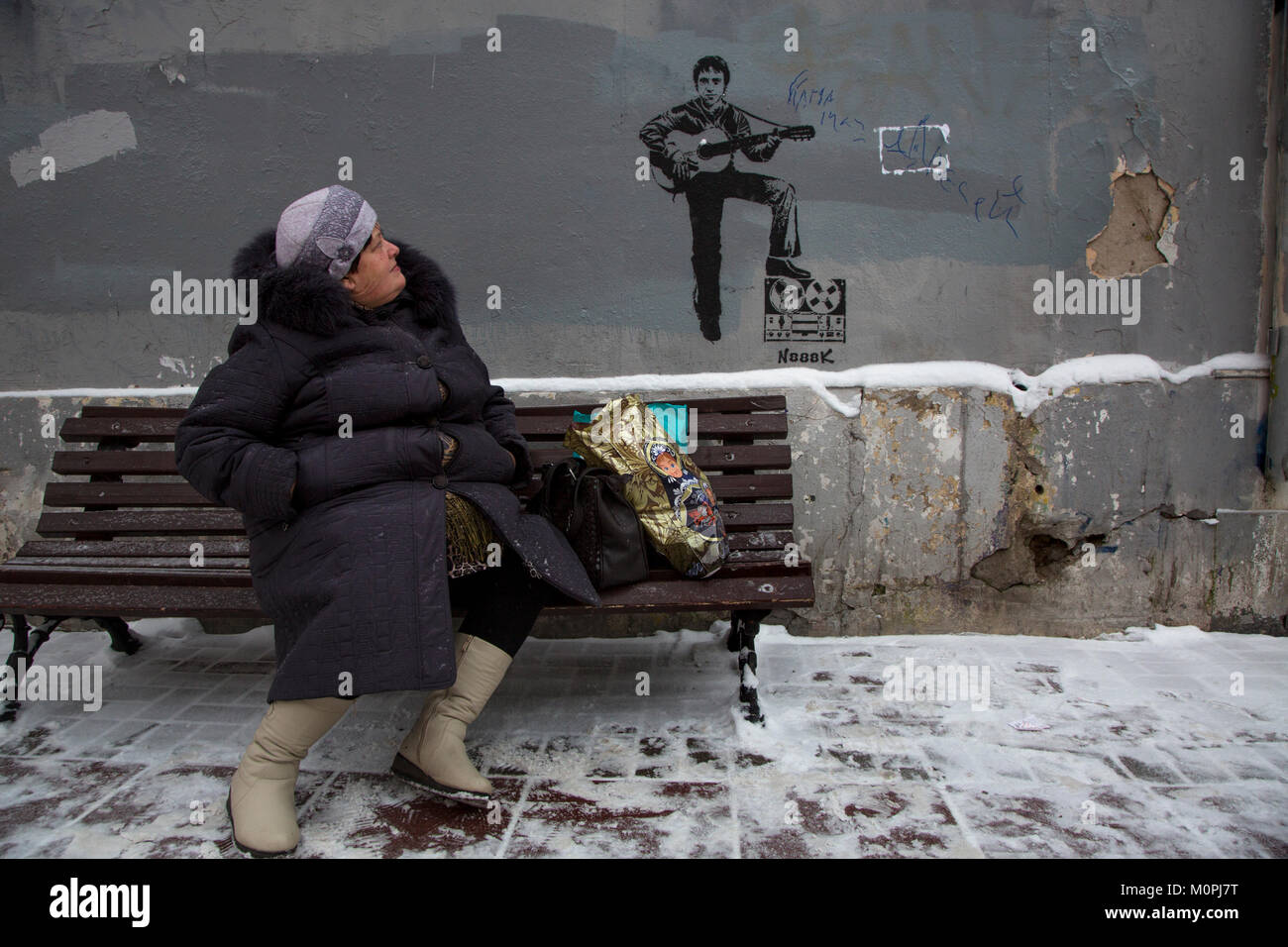 Portrait of famous Russian actor, poet and singer Vladimir Vysotsky ...