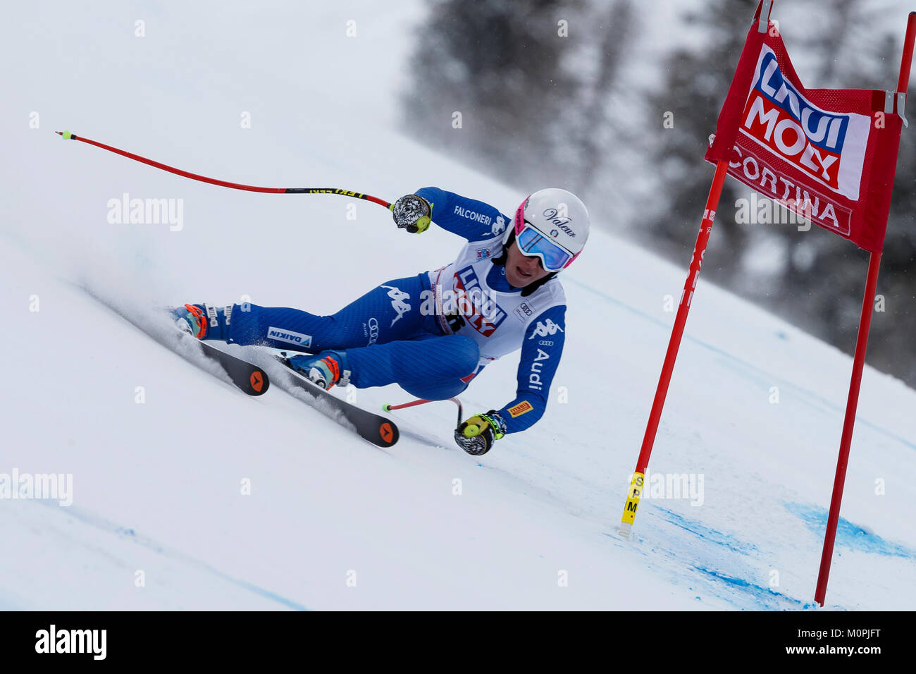 Cortina d’Ampezzo, Italy 21 January 2018. FANCHINI Nadia (Ita ...