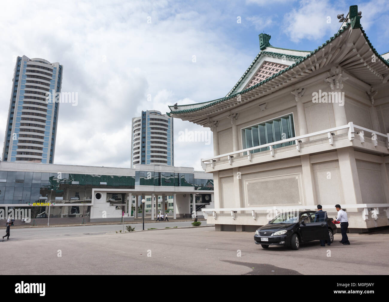 Restaurants in the city center, Pyongan Province, Pyongyang, North ...