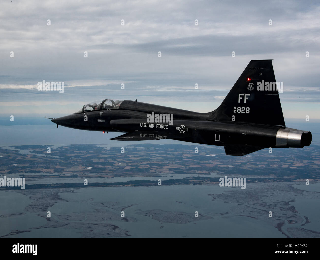 A T-38 Talon from the 71st Fighter Training Squadron flies over Eastern ...