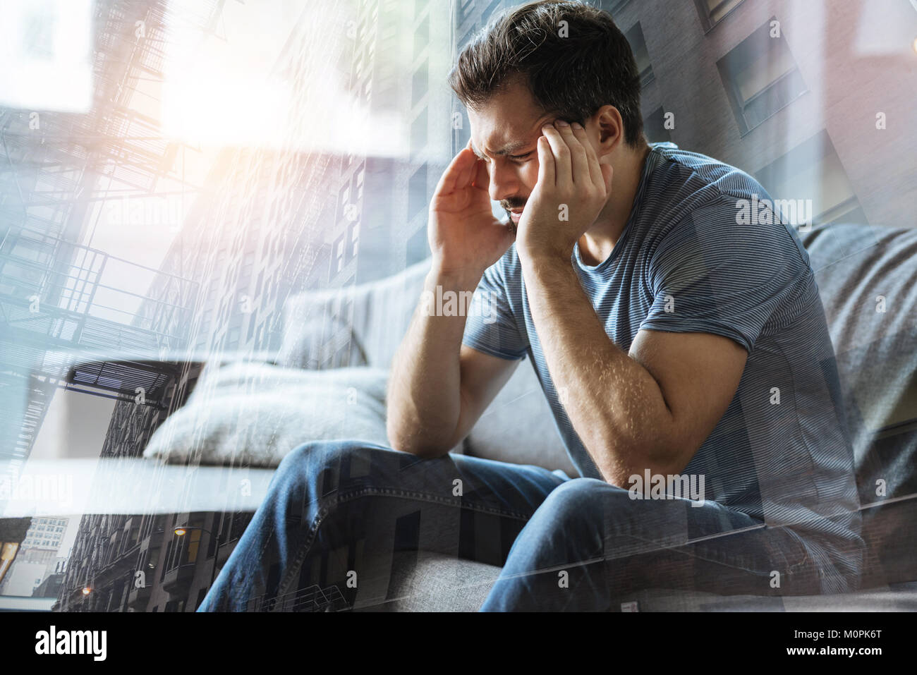 Himself troubled hi-res stock photography and images - Alamy