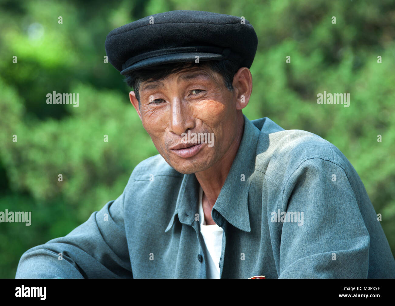 Portrait of a North Korean man with a cap, North Hwanghae Province ...