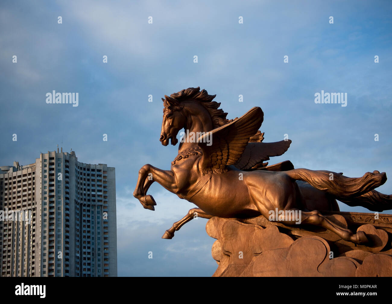 Chollima horse statue in the Mangyongdae children's palace, Pyongan ...