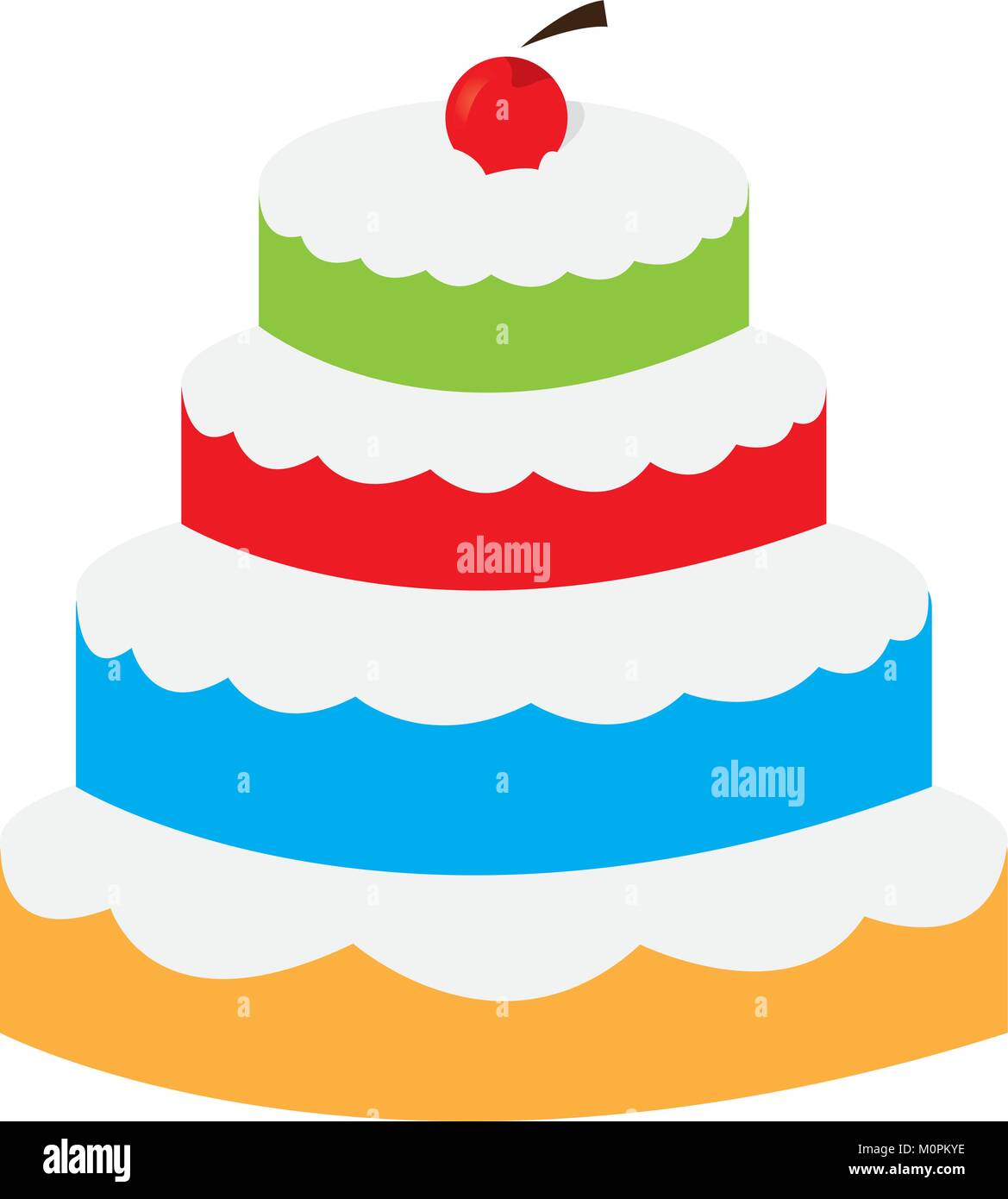 Isolated layer cake Stock Vector Image & Art - Alamy