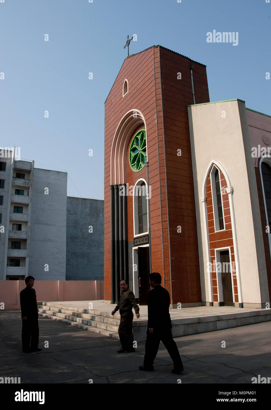 Exterior of changchung cathedral, Pyongan Province, Pyongyang, North ...