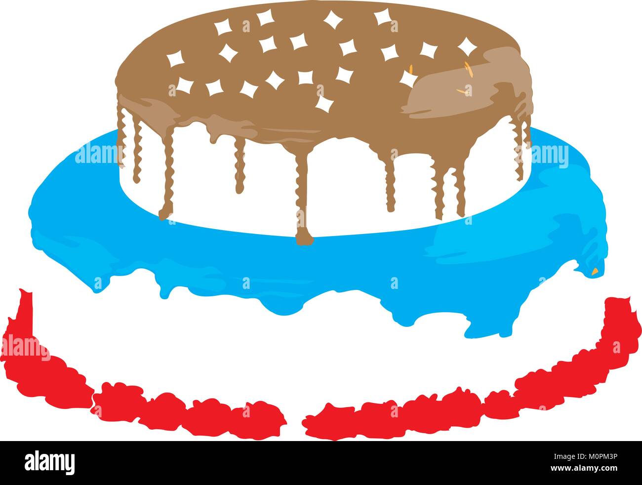 Isolated layer cake Stock Vector Image & Art - Alamy