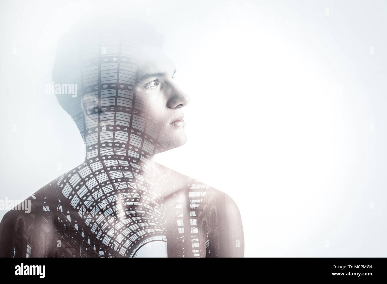 Creative thoughtful guy waiting for inspiration Stock Photo - Alamy