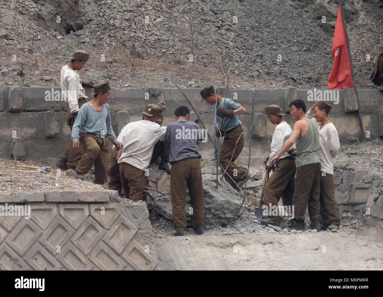 Construction workers group north korea hi-res stock photography and ...